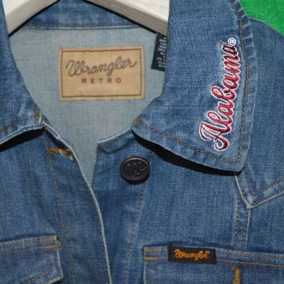 Wrangler | Jackets & Coats | Wrangler Retro Collegiate Embroidered ...